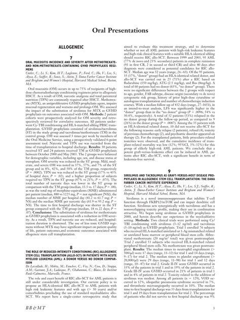 Pdf The Role Of Reduced Intensity Conditioning Ric Allogeneic Stem