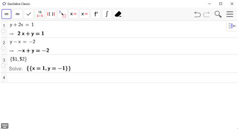 How To Solve Systems Of Equations In Geogebra House Of Math