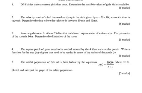 Solved 1 Of 8 Kitties There Are More Girls Than Bovs Determine The