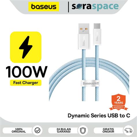 Jual Baseus Dynamic Series Fast Charging Data Cable Usb To Type C 100w Shopee Indonesia