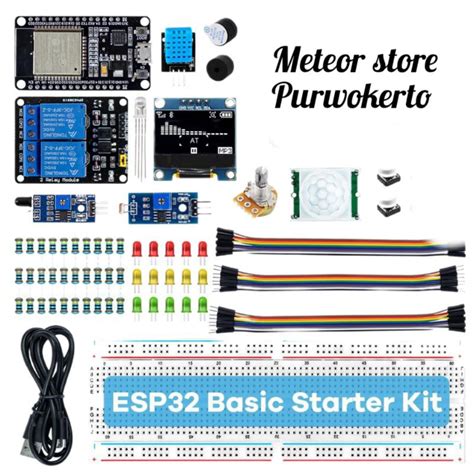 jual starter kit iot esp32 wifi bluetooth pemula paket 1 shopee indonesia