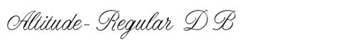 Altitude Regular Db Font