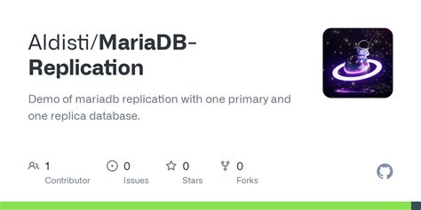 Github Aldistimariadb Replication Demo Of Mariadb Replication With
