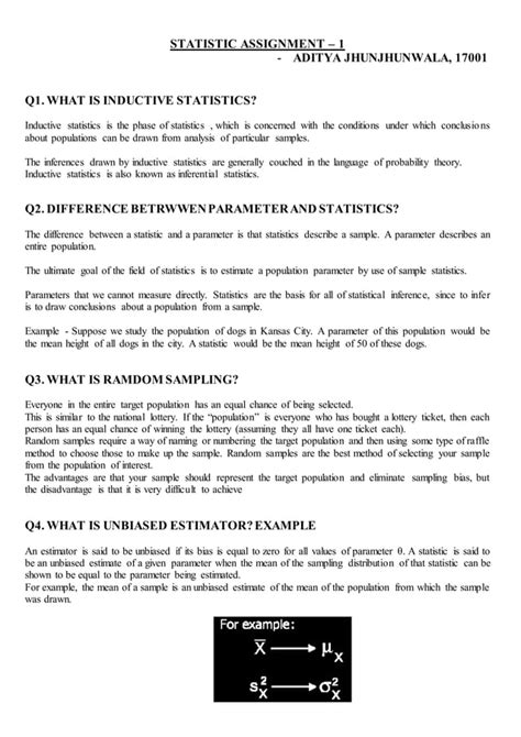 Statistics Assignment Docx