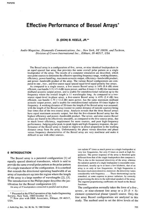 The Bessel Array Is A Configuration Of Five Seven Or Nine Identical