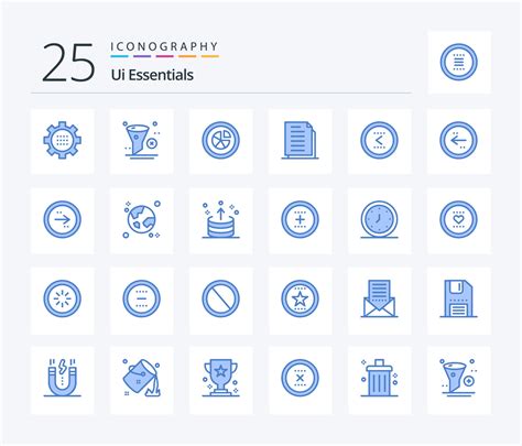 Ui Essentials Blue Color Icon Pack Including Documents Copy Remove Report Diagram