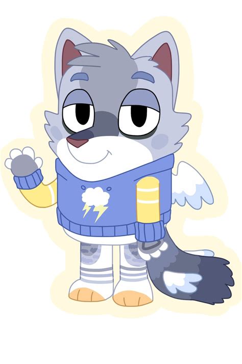 Custom Bluey Inspired Furry Ych Badge Etsy
