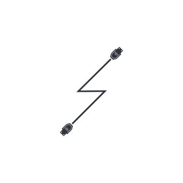 Usb Cable Logo Vector Icon Illustration Design Technology Illustration Vector Design