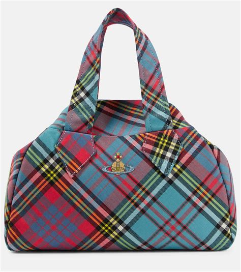 Vivienne Westwood Archive Yasmine Medium Tartan Tote Bag Vivienne