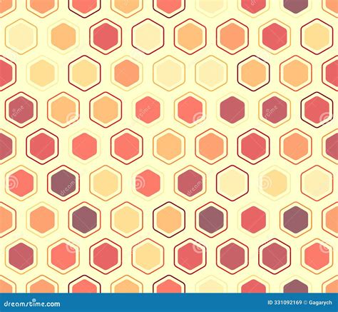Tileabe Mosaic Background Rounded Hexagons Mosaic Cells With Padding And Inner Solid Cells