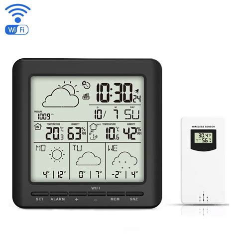 Weather Station Wifi Weather Station Digital Weather Station Wireless Sensor Indoor Fanjuhome Com