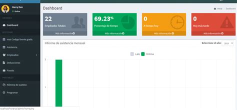sistema de control de asistencia de personal en php y mysql y nomina Compra Código Fuente de