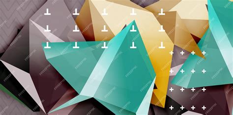 Premium Vector Low Poly Design 3d Triangular Shape Background Mosaic Abstract Design Template