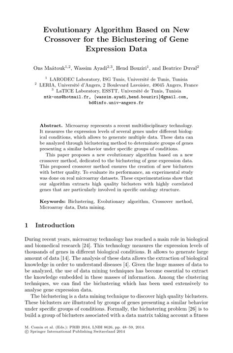pdf evolutionary algorithm based on new crossover for the