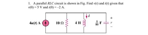Solved A Parallel RLC Circuit Is Shown In Fig Find V T Chegg