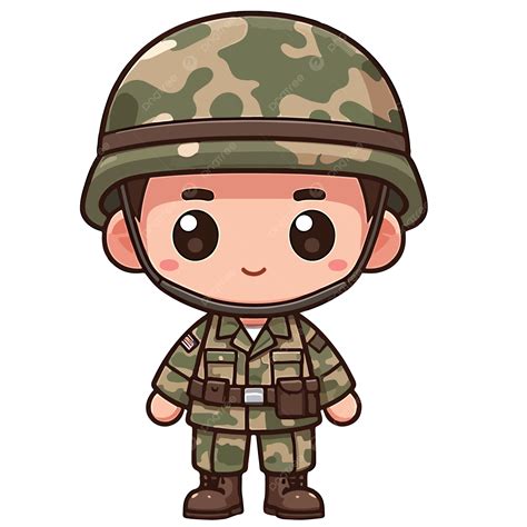귀여운 군인 군인 캐릭터 직업 Png 일러스트 및 이미지 에 대한 무료 다운로드 Pngtree