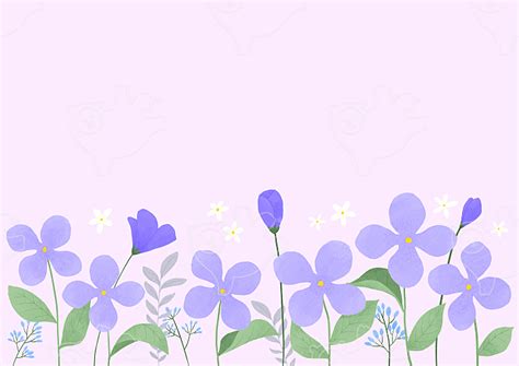 보라색 꽃 일러스트 Panda 네이버 Ogq마켓
