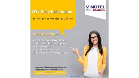 Nomaan Khan On Linkedin Snowflakes Administrator Adminjobs Python Aws Terraform Scripting