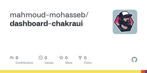 GitHub Mahmoud Mohasseb Dashboard Chakraui