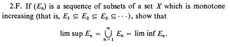 Solved F If En Is A Sequence Of Subsets Of A Set X Chegg Com