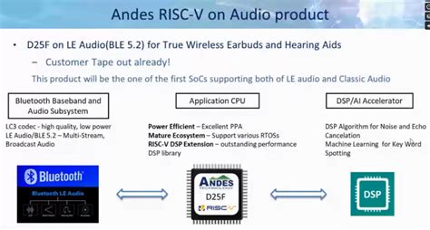 Telink TLSR Wireless Audio IoT RISC V SoC Integrates RISC V DSP SIMD P Extension CNX Software