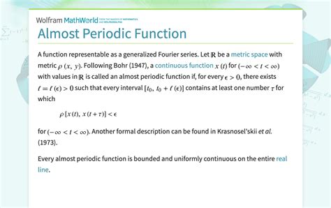 Almost Periodic Function From Wolfram Mathworld