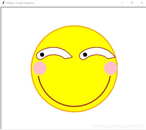 用python的turtle库画qq表情python画表情包 Csdn博客