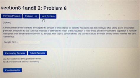 Solved Section8 1and8 2 Problem 6 Previous Problem Problem Chegg Com