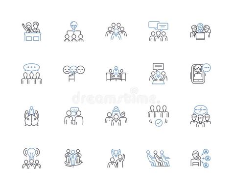 Coherence Line Icons Collection Unity Synchronization Alignment