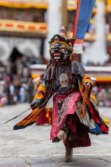 Colorful Mask Dance Also Called Cham Dance Being Performed At Hemis Monastery During Hemis