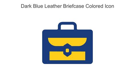 Dark Blue Leather Briefcase Colored Icon In Powerpoint Pptx Png And Editable Eps Format PPT
