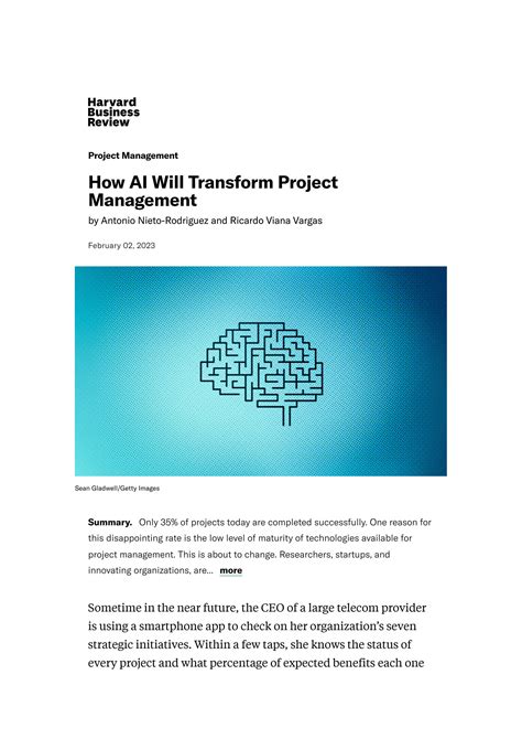 SOLUTION How Ai Will Transform Project Management Studypool
