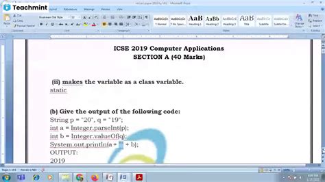 Notes On Class As Basis Of Computation Computer Applications Notes