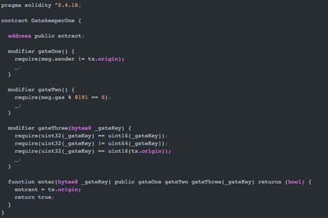 Blockchain Ctf Write Up Ethernaut Gatekeeperone Level By Raul Riesco