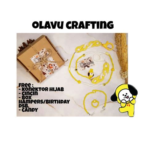 Jual Unofficial Strap Masker Chimmy Bt21 Aesthetic Dengan Box Kado