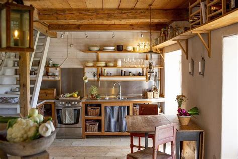 Cozy Tiny Cabin Kitchen Decor