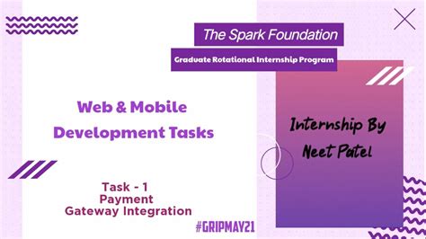 Payment Gateway Integration Thesparkfoundation Project Razorpay Paymentgetway Youtube