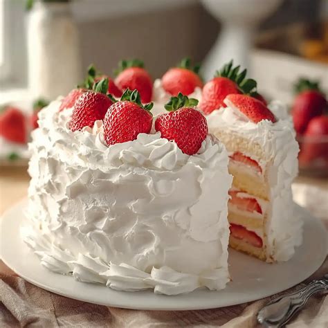 Strawberry Whipped Cream Cake Easysweetmeal
