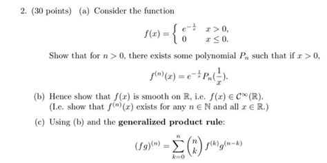 2 30 Points A Consider The Function