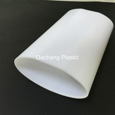 Elliptical Shape Plexiglass Tube For Led Lighting Plexiglass Tube And