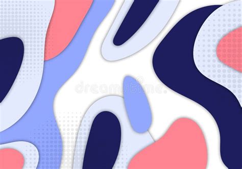 Abstract Colorful Template Design Decorative Artwork Overlapping Design Minimal Halftone