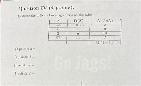 solved evaluate the indicated missing entries on the table
