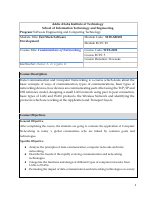 Final Fundamental Of Networking Course Outline P Dirzon