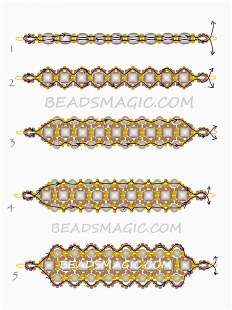 Браслеты из бисера для начинающих простые схемы