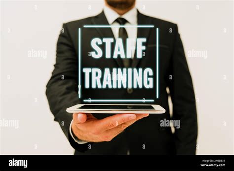 Sign Displaying Staff Training Business Concept Learn Specific