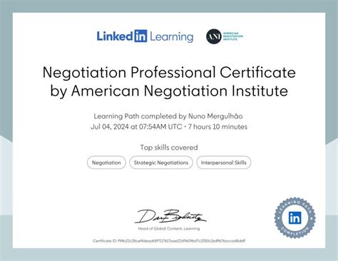 nuno mergulhão on linkedin certificate of completion