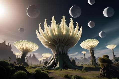 Download Alien Tree Alien Landscape Extraterrestrial World Royalty