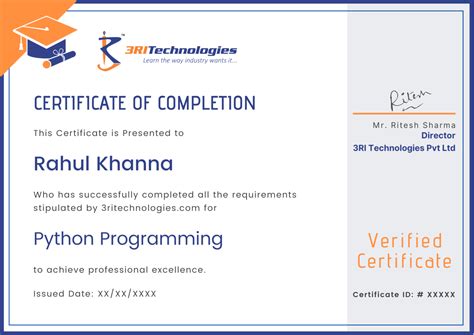 Online Python Training And Certification Course 3ri Technologies