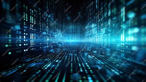 Premium Ai Image An Abstract Digital Background With Binary Code And