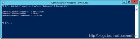 Enabling Ad Fs 2012 R2 Extranet Lockout Protection 250 Hello